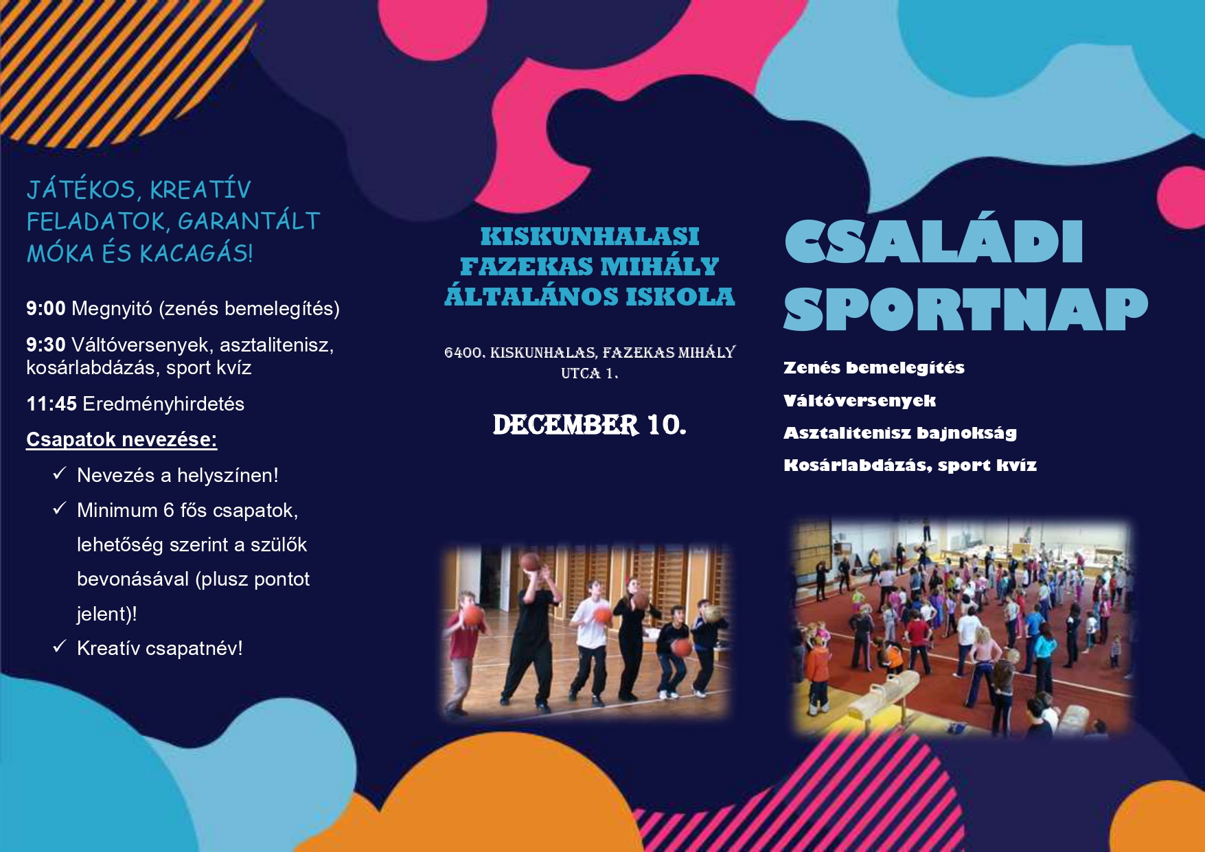 Családi sportnap 2022. – Kiskunhalasi Fazekas Mihály Általános Iskola